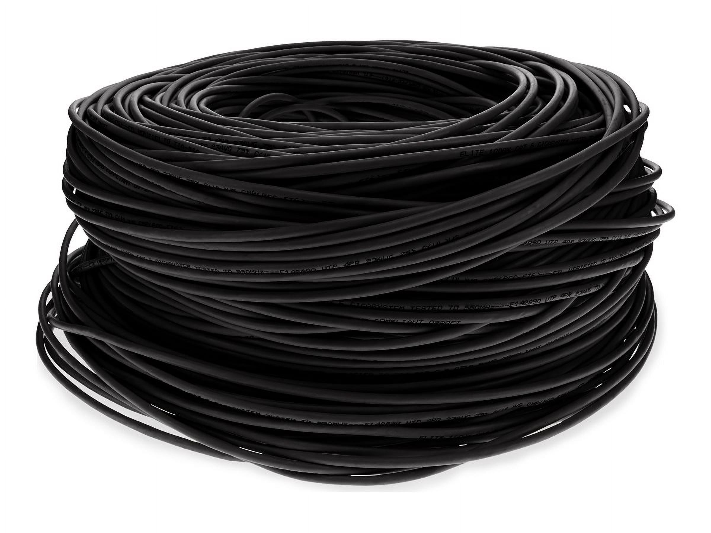 AddOn 1000ft Non-Terminated Yellow CAT 6 PVC Bulk Cable - Walmart.com