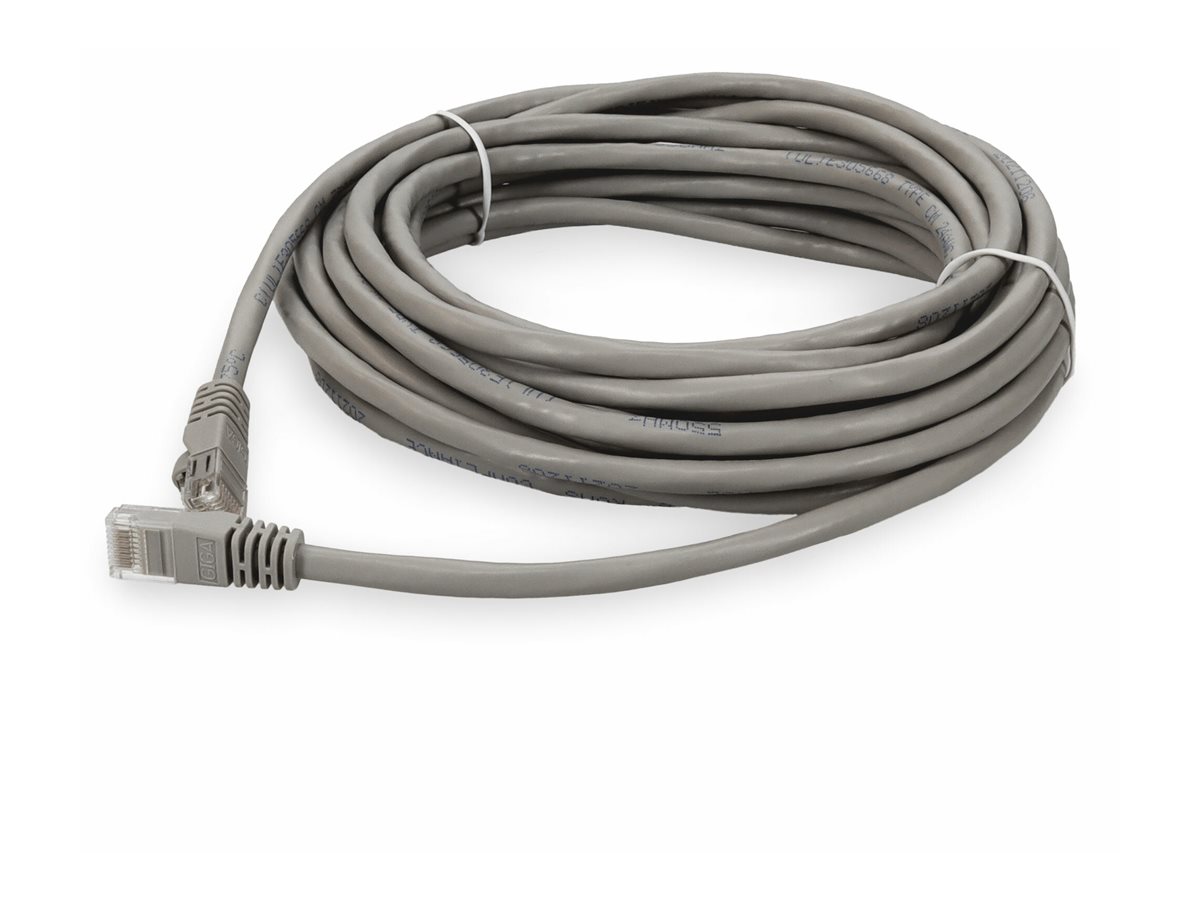 AddOn 15ft RJ-45 (Male) to RJ-45 (Male) Straight Gray Cat6 UTP PVC ...