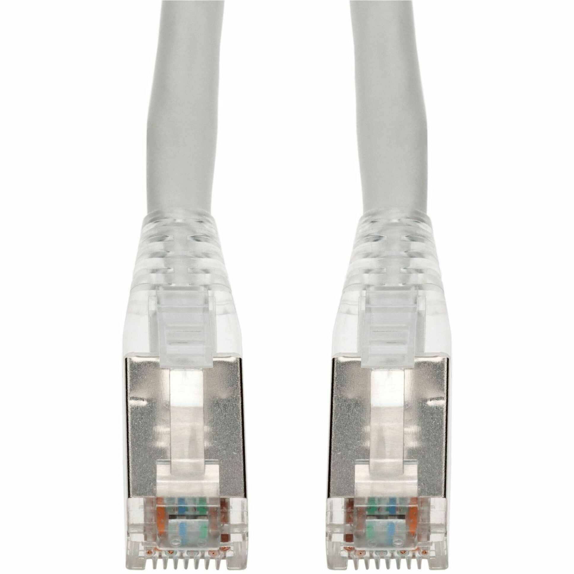 AddOn 18ft RJ-45 (Male) to RJ-45 (Male) white Cat6A Straight Shielded Twisted Pair PVC Copper ...