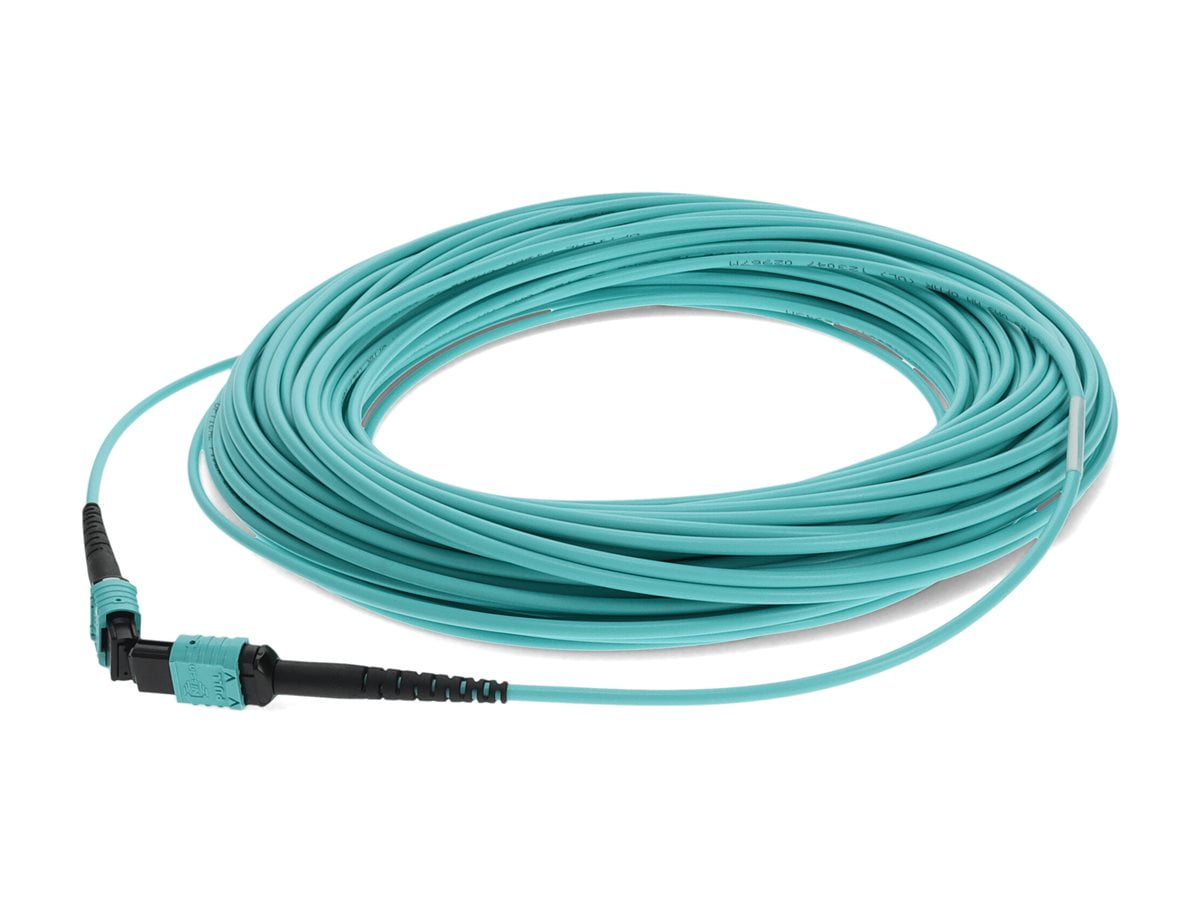AddOn 18m MPO/UPC to MPO/UPC Aqua OM4 OFNR (Riser-Rated) 12-Strand ...