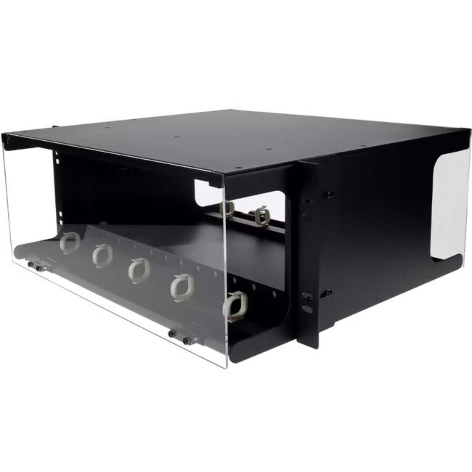 AddOn 19-inch Patch Panel 4U Chassis with 12 Open LGX Cassette Bays ...