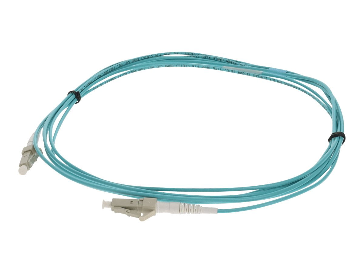 AddOn 1m LC (Male) to LC (Male) Aqua OM4 Simplex Fiber OFNR (Riser-Rated) Patch Cable - Walmart.com