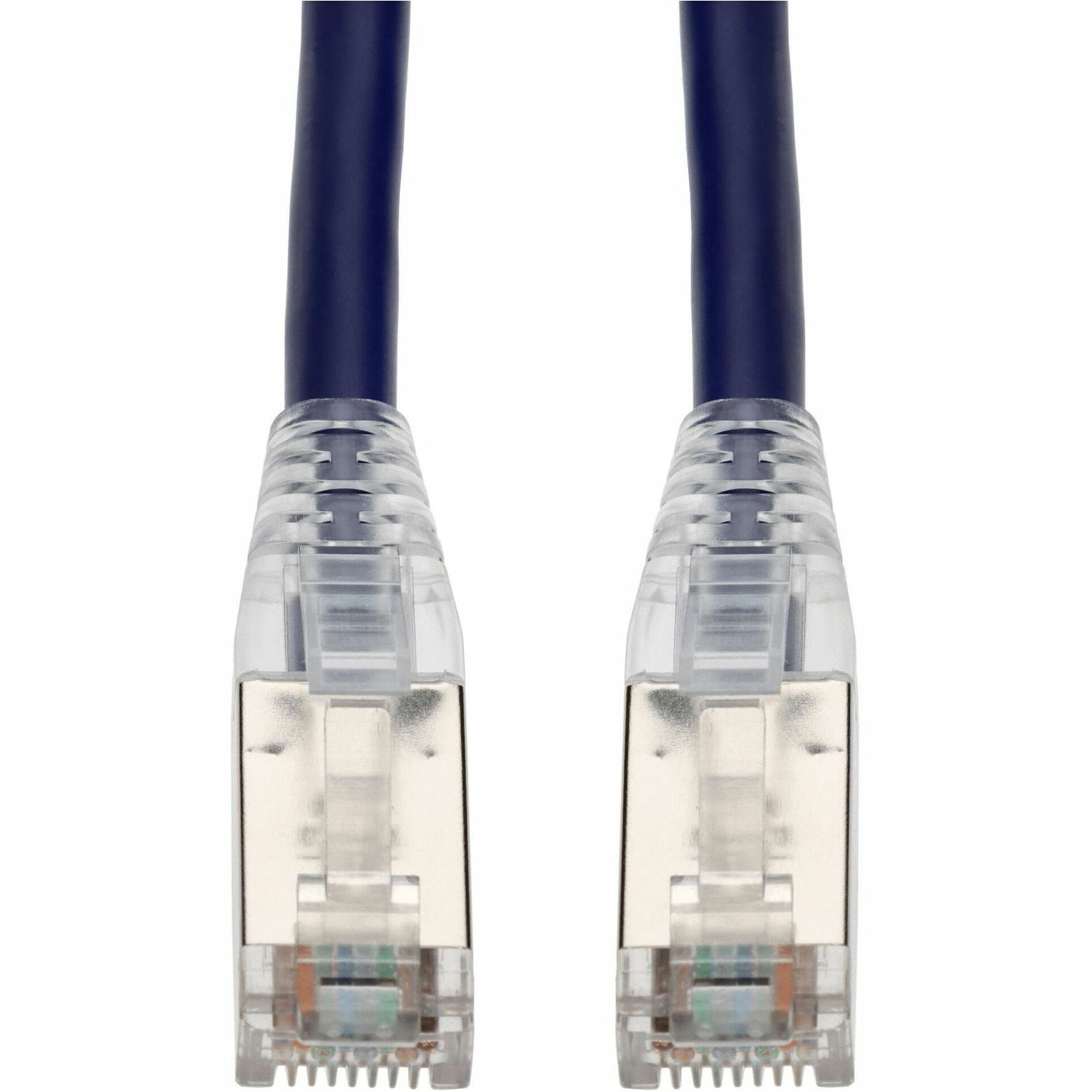 AddOn 2.5ft RJ-45 (Male) to RJ-45 (Male) Purple Cat6 Straight Shielded ...