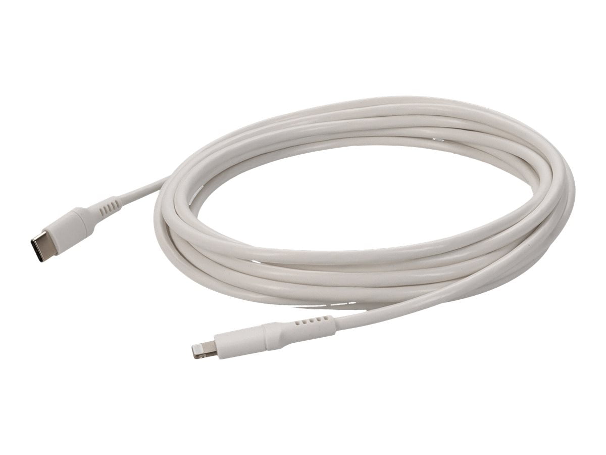 AddOn 3.0m [9.8ft] USB 3.1 Type [C] Male to Male Sync and Charge White ...