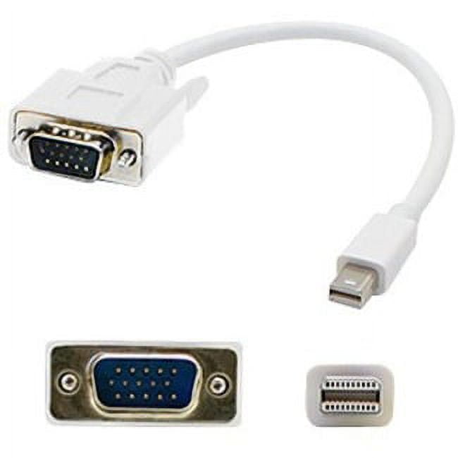AddOn 3ft Mini-DisplayPort Male to VGA Male White Adapter Cable ...