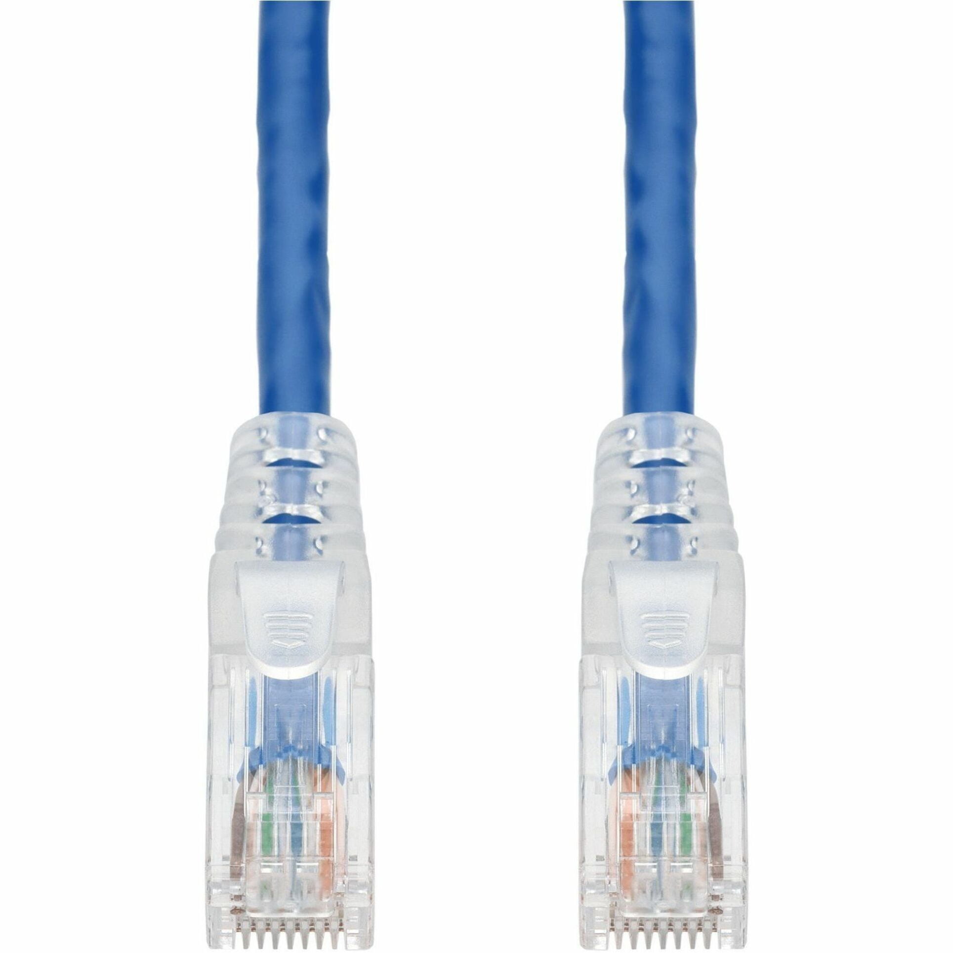 AddOn 3ft RJ-45 (Male) to RJ-45 (Male) Straight Blue Cat6A UTP PVC Copper TAA Compliant Patch ...