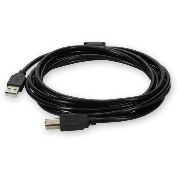 AddOn 3m USB 2.0 (A) Male to USB 2.0 (B) Male White Cable - Walmart ...