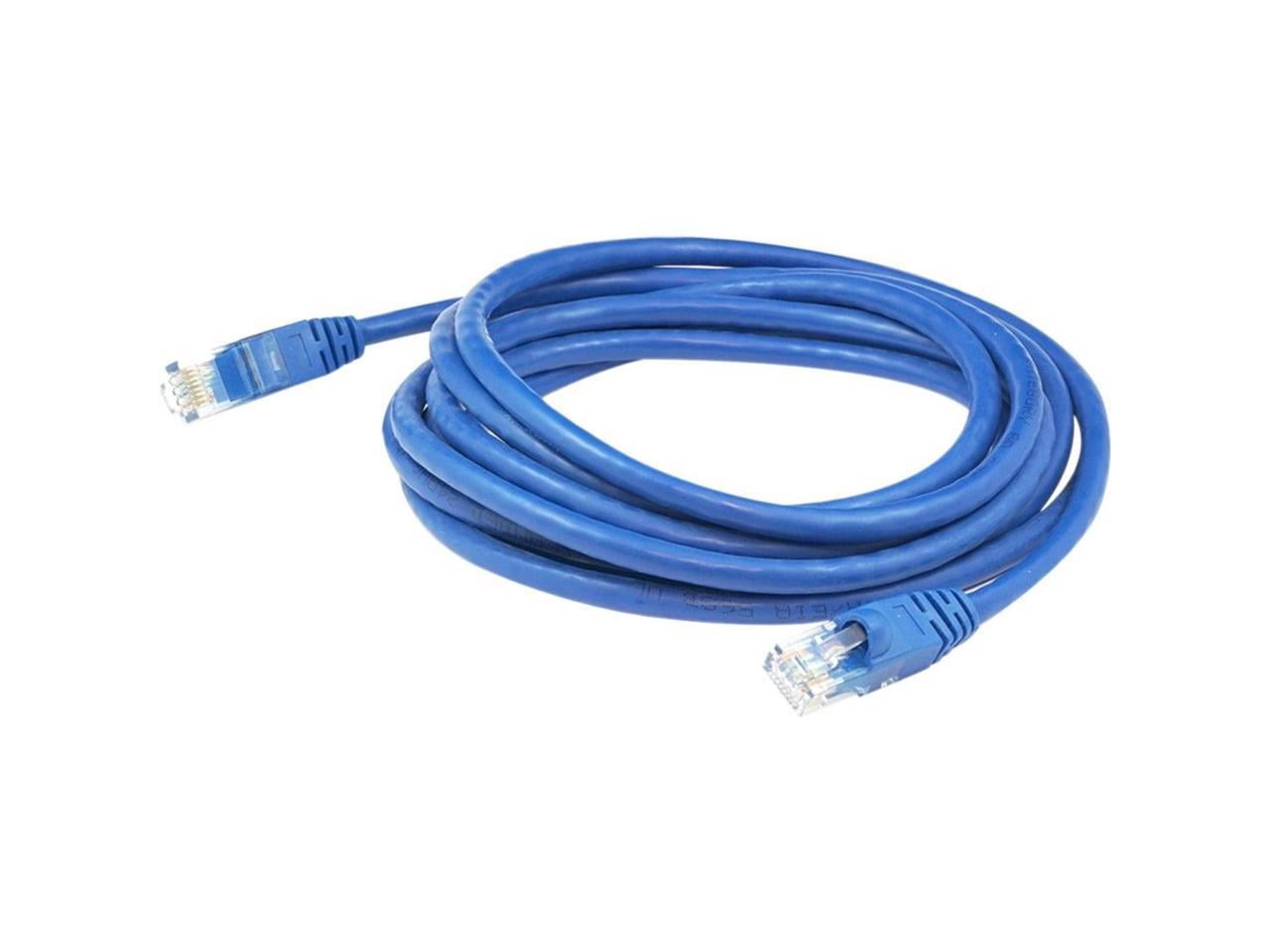 AddOn 40ft RJ-45 (Male) to RJ-45 (Male) Straight Blue Cat6A UTP PVC Copper Patch Cable - 40 ft ...