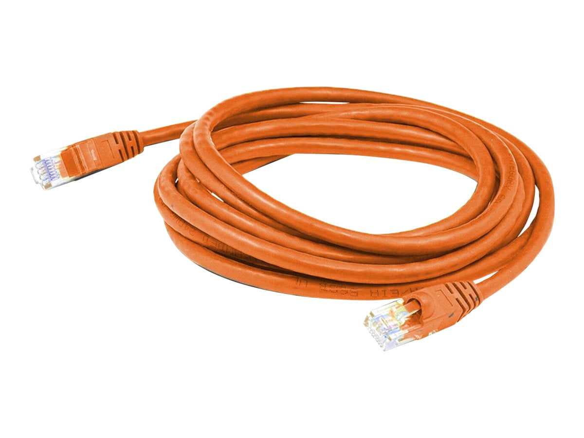 AddOn 4ft Orange CAT 6 PVC Ethernet Cable Snagless Easy Clear Boot TAA ...