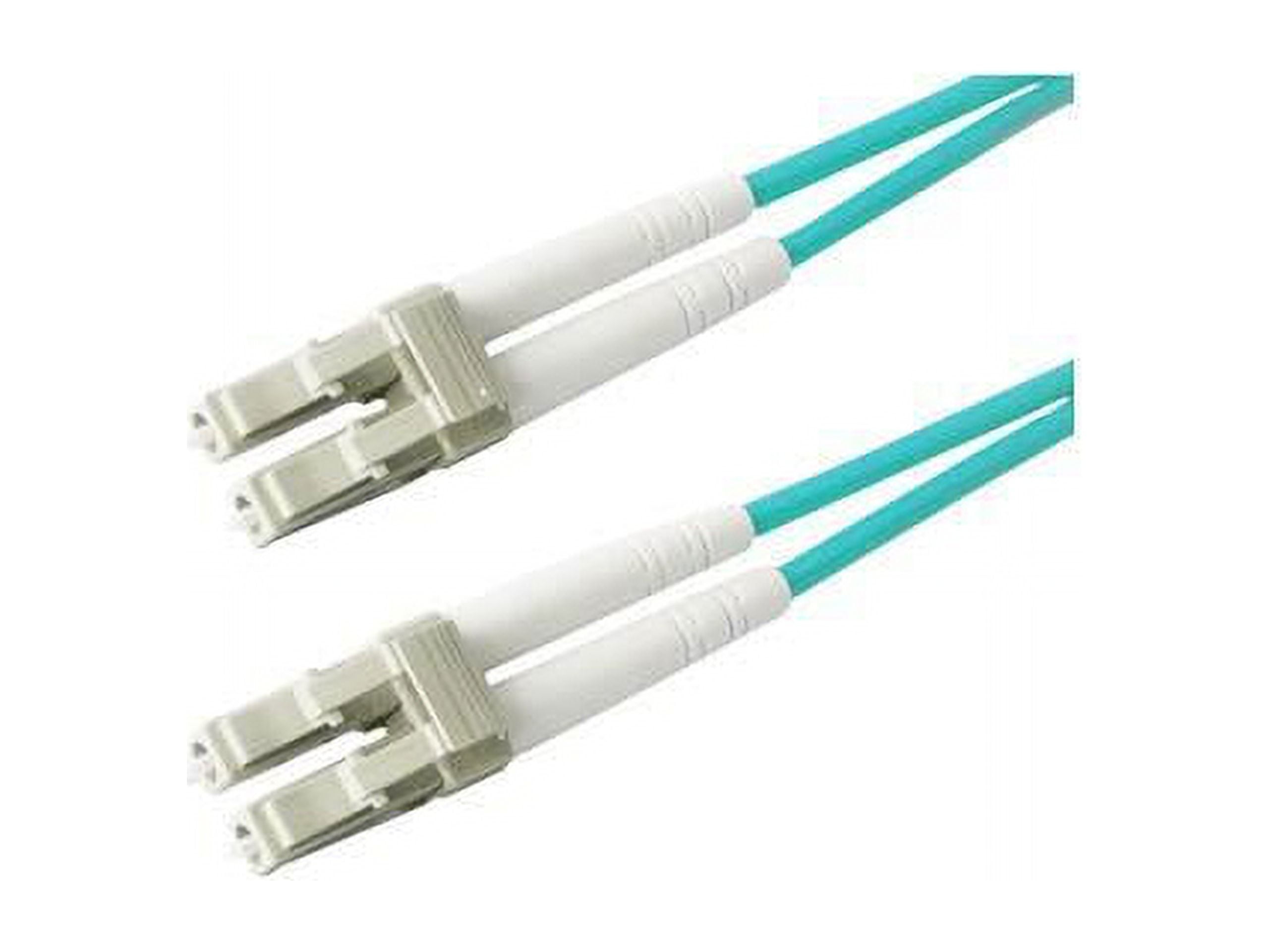 AddOn 4m LC (Male) to LC (Male) Aqua OM3 Duplex Fiber OFNR (Riser-Rated ...