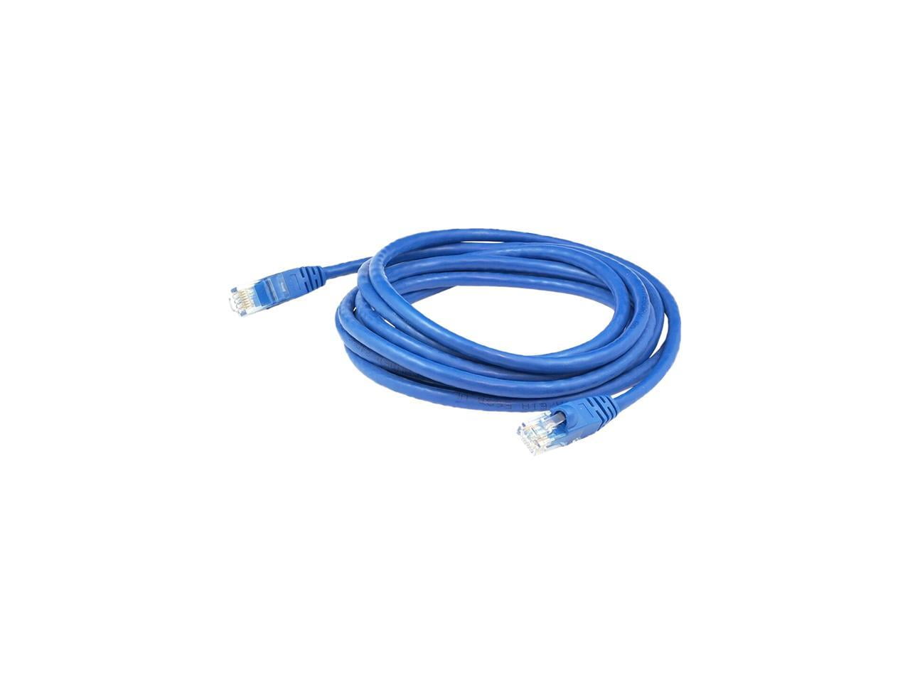 AddOn 50ft RJ-45 (Male) to RJ-45 (Male) Straight Blue Cat6A UTP PVC ...