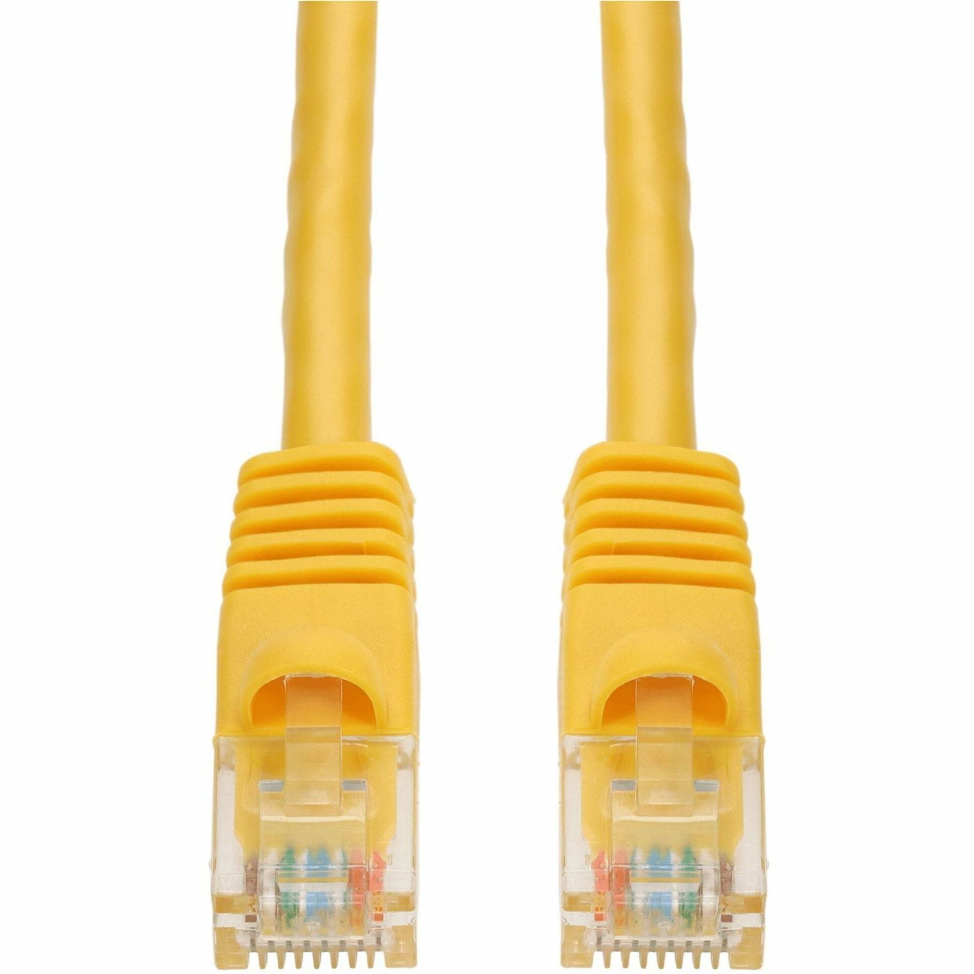 AddOn 6ft Yellow CAT 6 PVC Ethernet Cable Snagless Bubble Boot RJ-45 M/M (add-6fcat6-yw ...