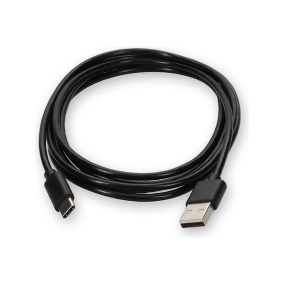 AddOn 6ft USB-A 2.0 Male to USB-C 2.0 Male Black Extension Cable ...