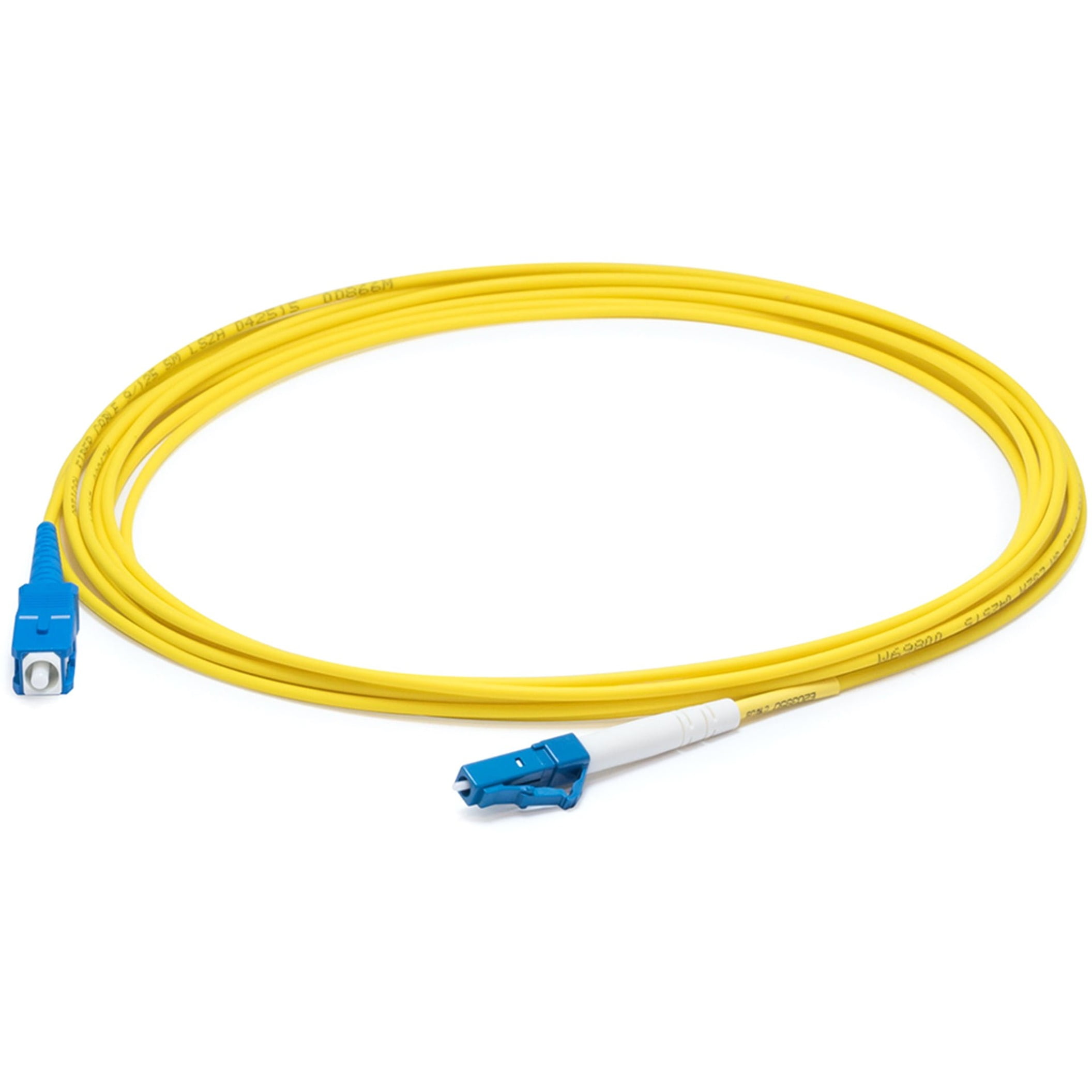 AddOn 84m LC (Male) to SC (Male) Straight Yellow OS2 Simplex LSZH Fiber Patch Cable - Walmart.com