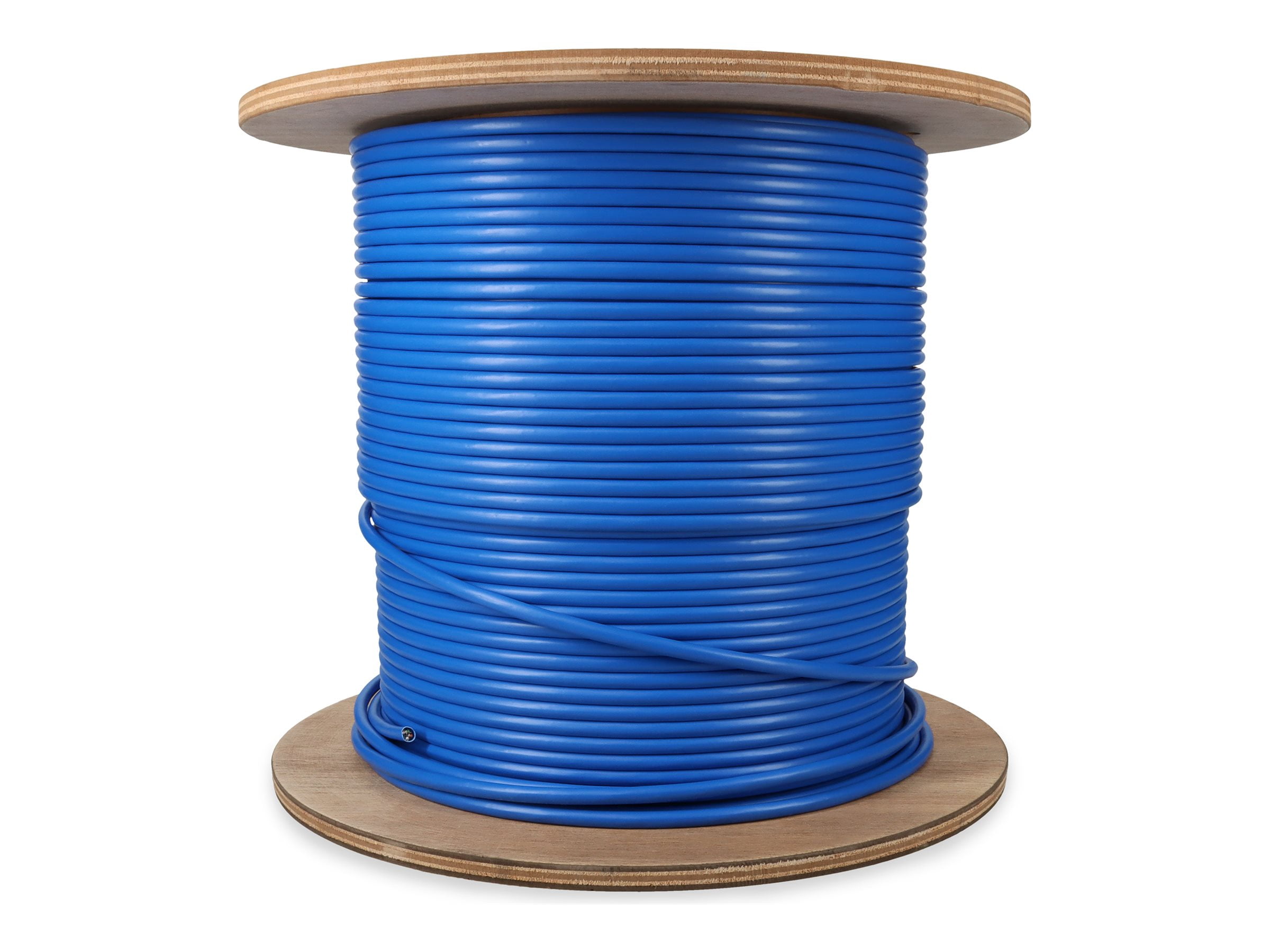 AddOn 500ft Non-Terminated Shielded Blue Cat6A STP Plenum Copper Bulk Cable - Walmart.com