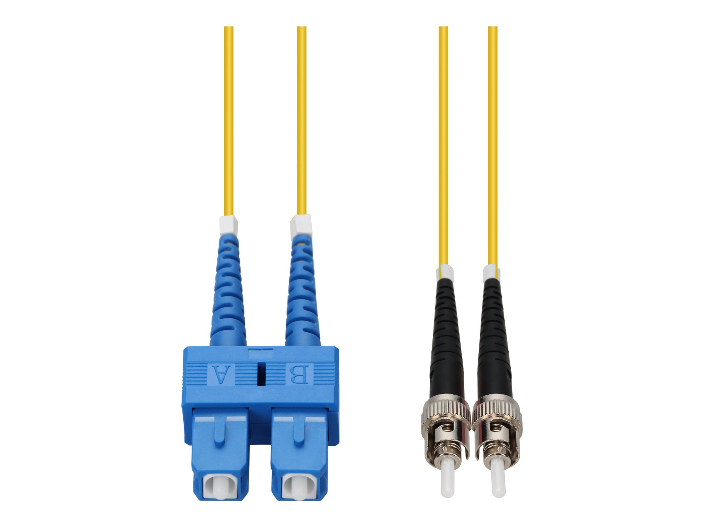 AddOn 0.5m SC to ST Yellow OS2 Duplex OFNR (Riser-Rated) SMF Fiber ...