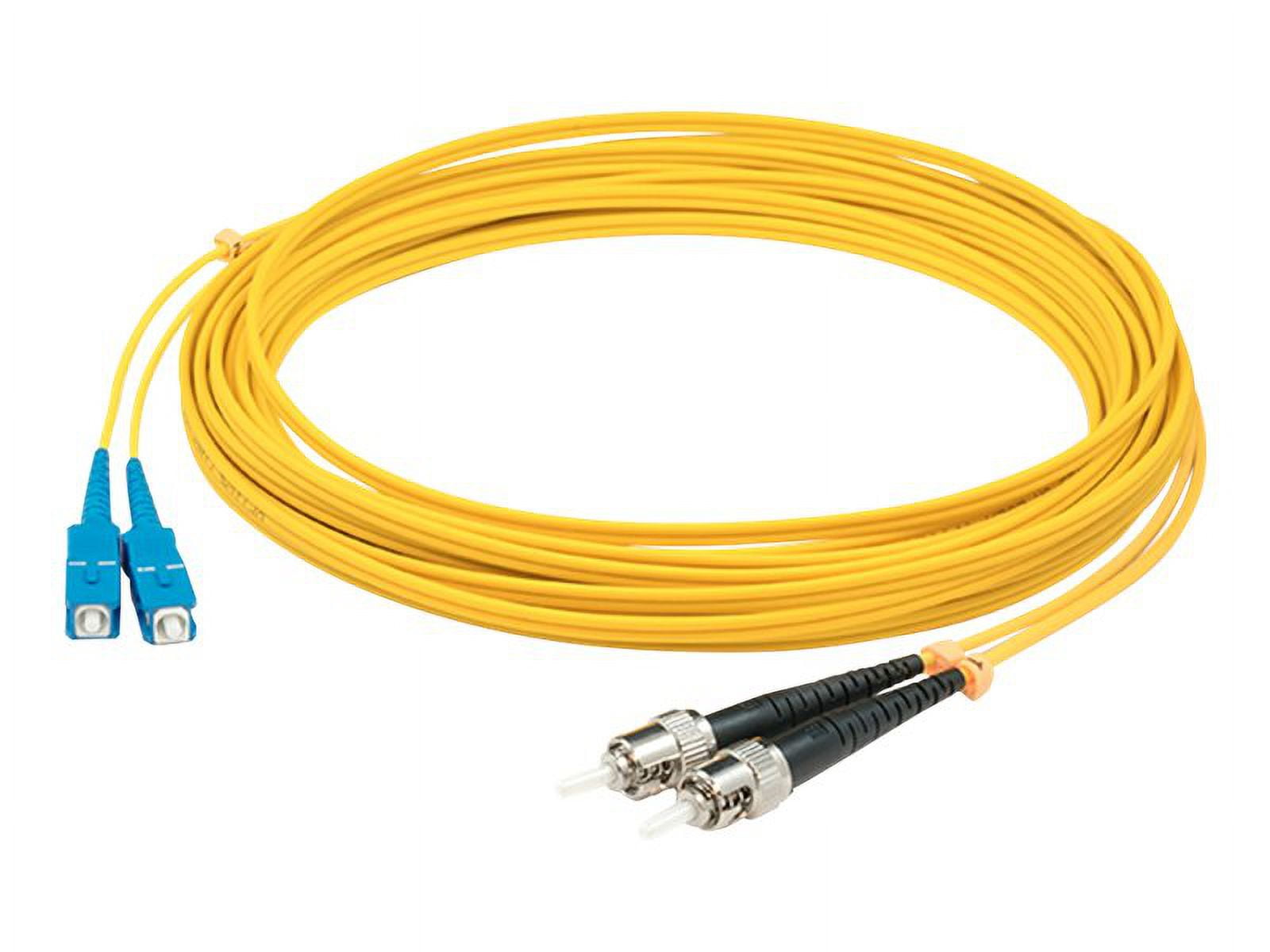 AddOn 6m ST to SC Yellow OS2 Duplex OFNR (Riser-Rated) TAA SMF Fiber Patch Cable - Walmart.com