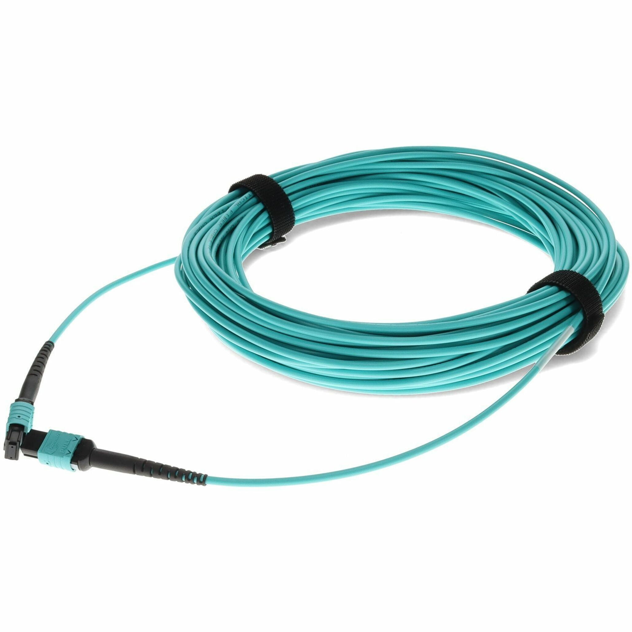 AddOn 11m MPO/UPC to MPO/UPC Aqua OM4 OFNP (Plenum-Rated) 12-Strand Fiber Patch Cable - Walmart.com