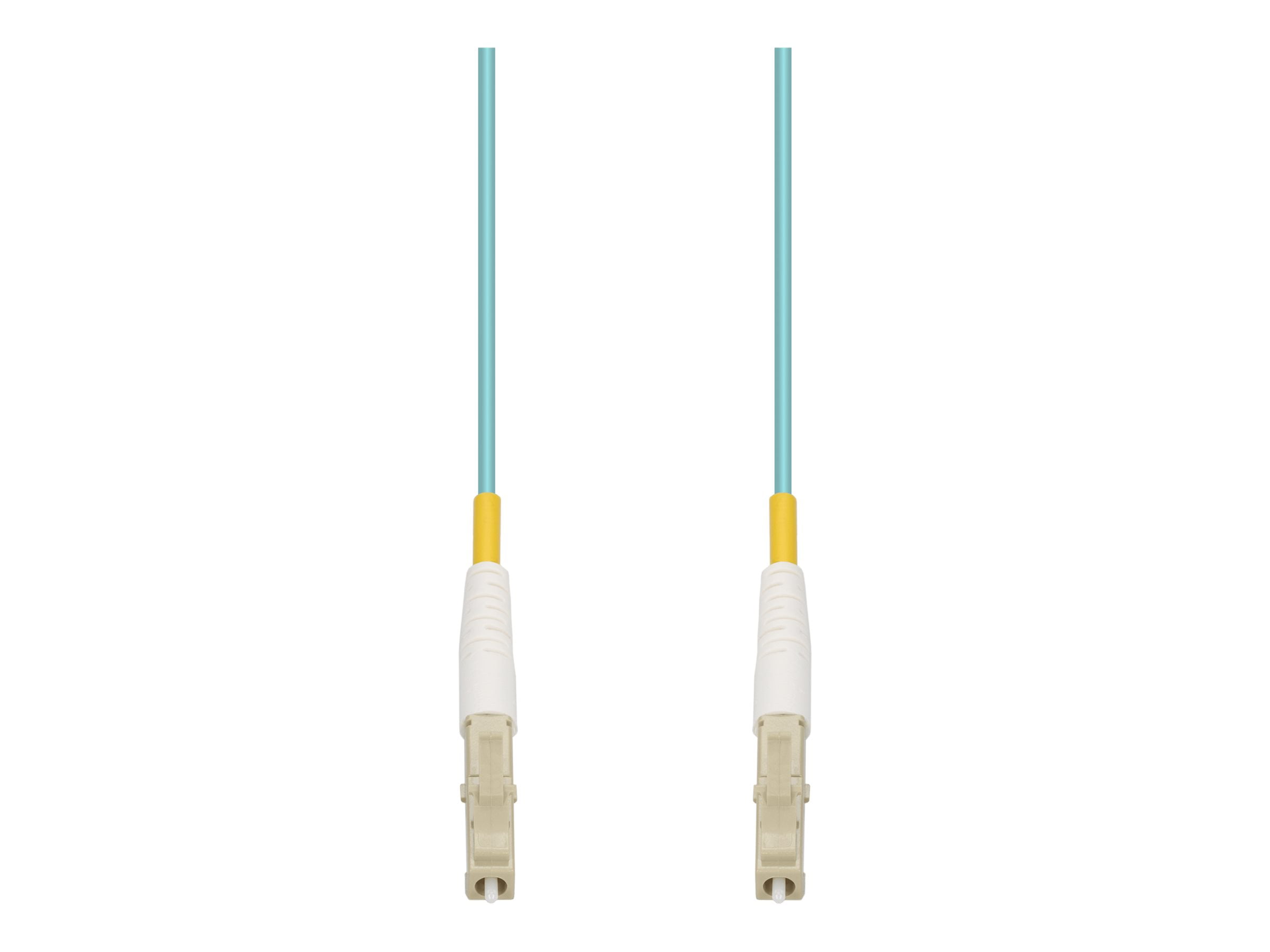 AddOn 80m LC to LC Aqua OM4 Simplex OFNP (Plenum-Rated) Fiber Patch ...