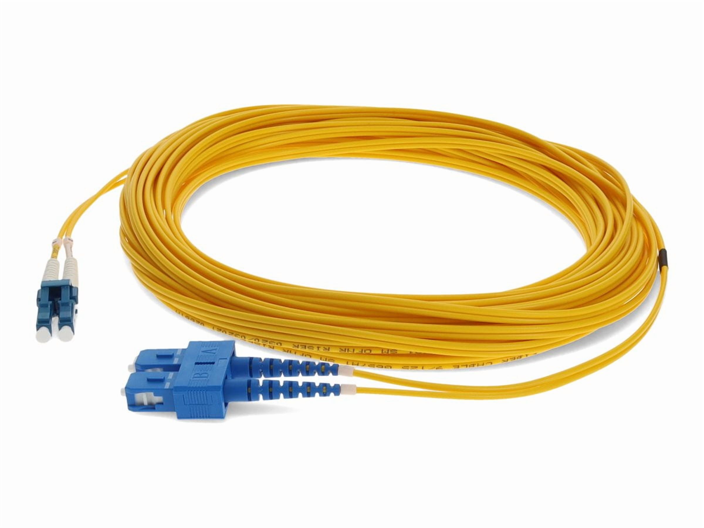12M LC TO SC M/M OS2 YELLOW DUPLEX 2-STRAND RISER PATCH CABLE - Walmart ...