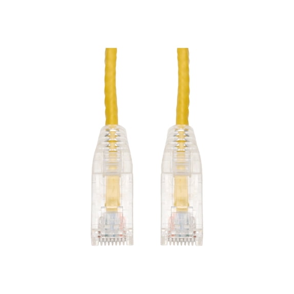 Addon ADD-14FSLCAT6A-YW 14ft Yellow Cat 6a Slim Pvc Ethernet Cable ...