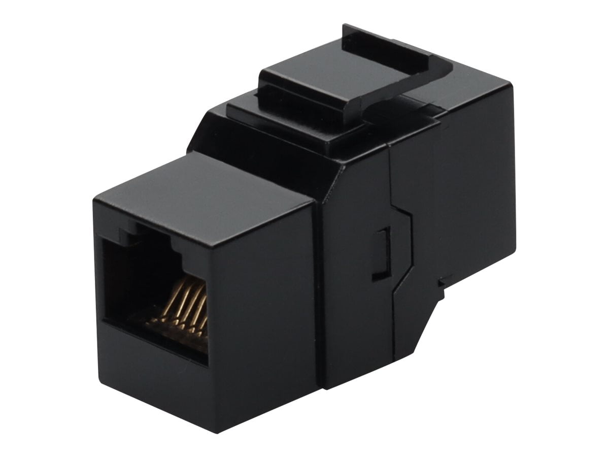 AddOn RJ-45 [Female] to RJ-45 [Female] Black Cat5e UTP Copper Connector ...