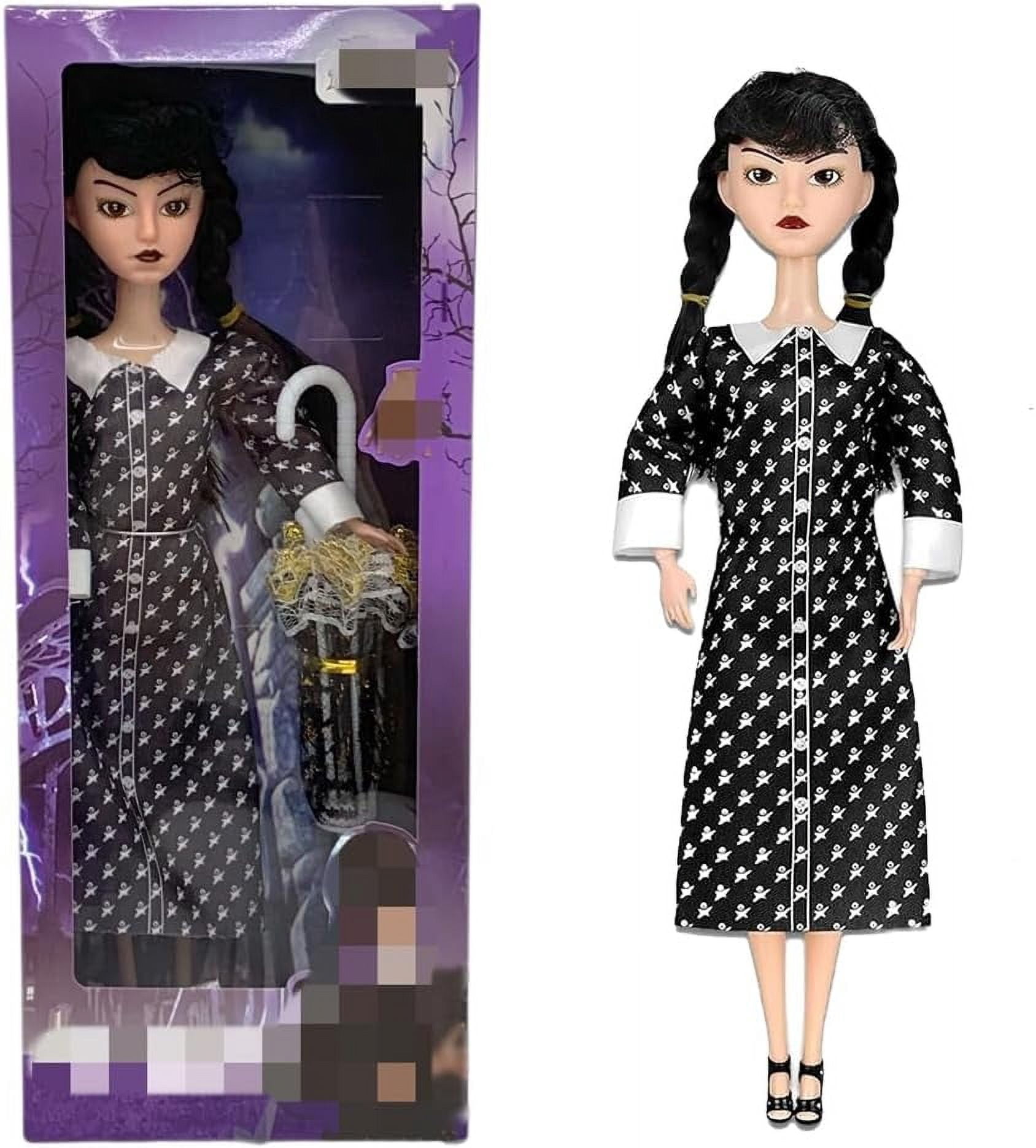 Addams Doll Set, Addams Doll with Gift Box, 11.5 Inch Girls Dolls with ...