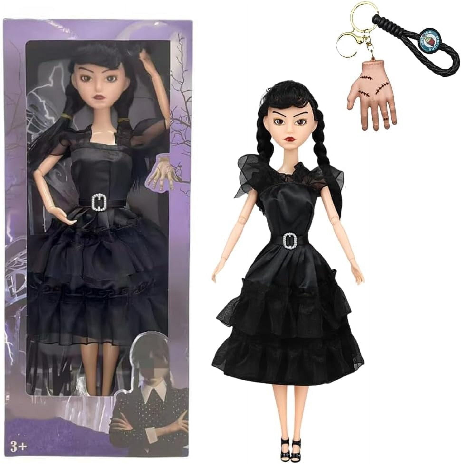 Addams Doll Set, Addams Doll with Gift Box, 11.5 Inch Girls Dolls with ...