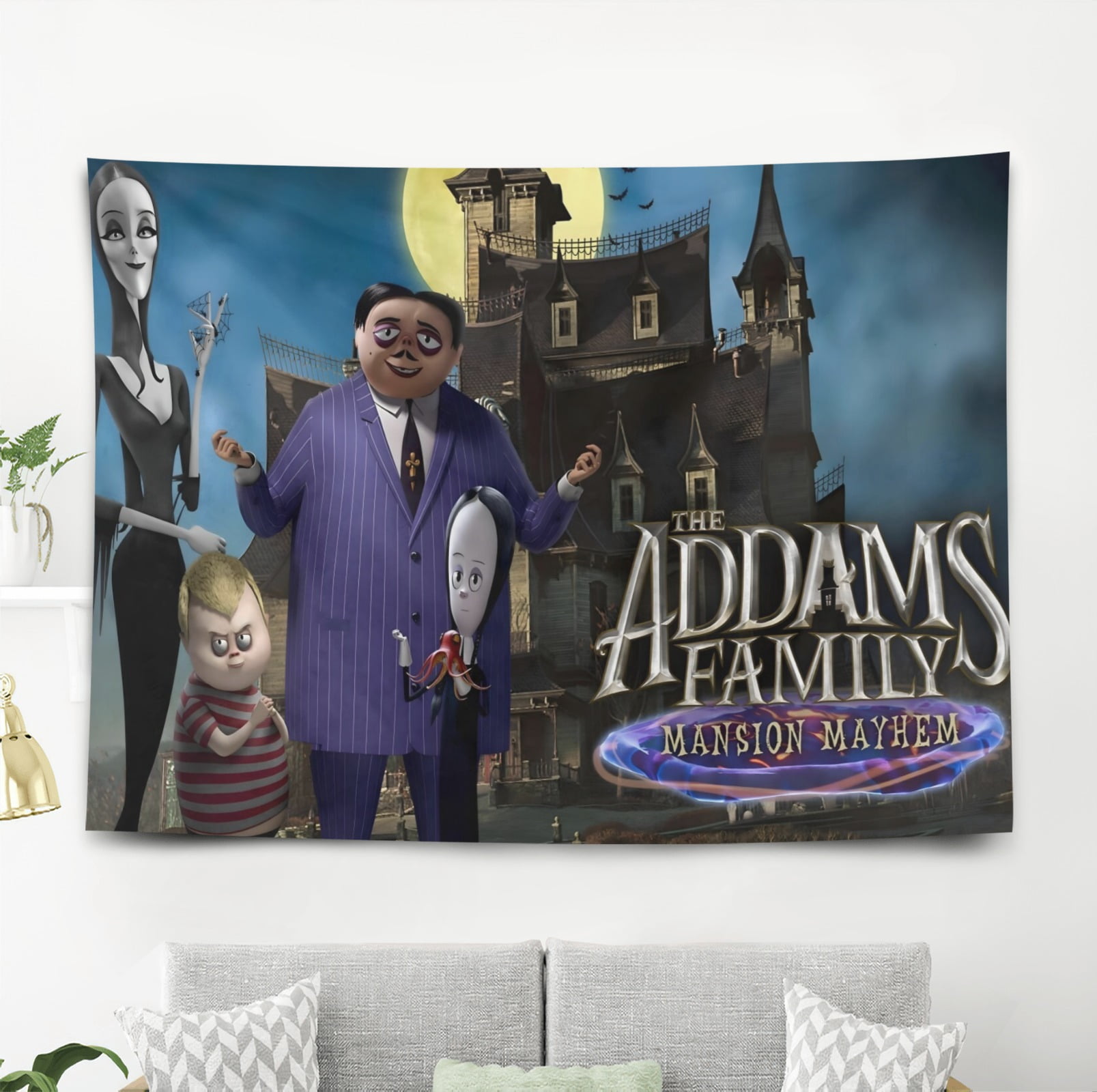 The Addams Family 3-Theme Anti-pilling Tapestry Gift Wall Hanging ...