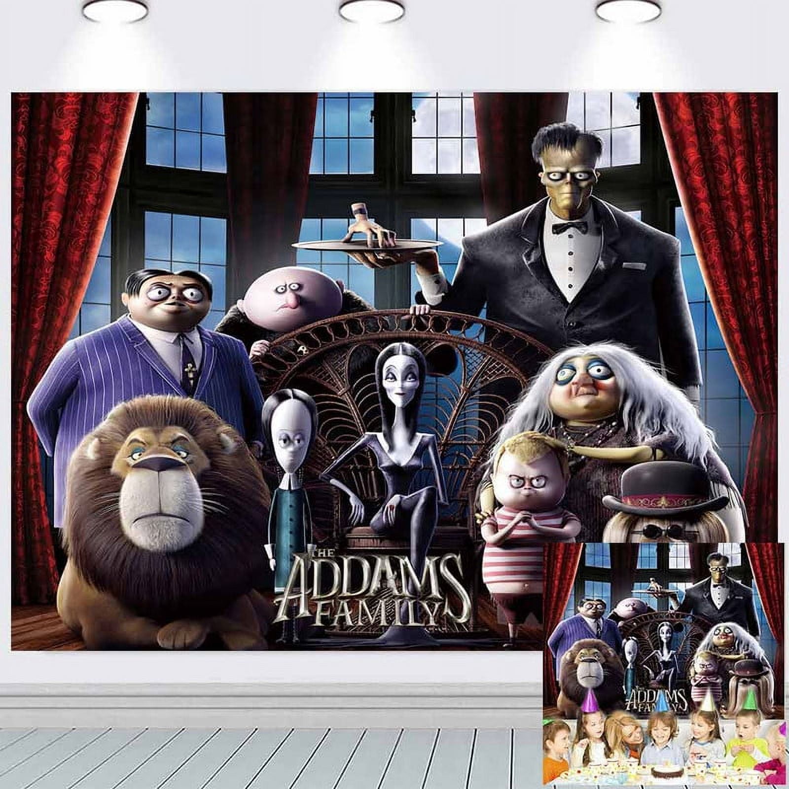 Addams Family Backdrop Banner Party Supplies Poster Movie Theme ...