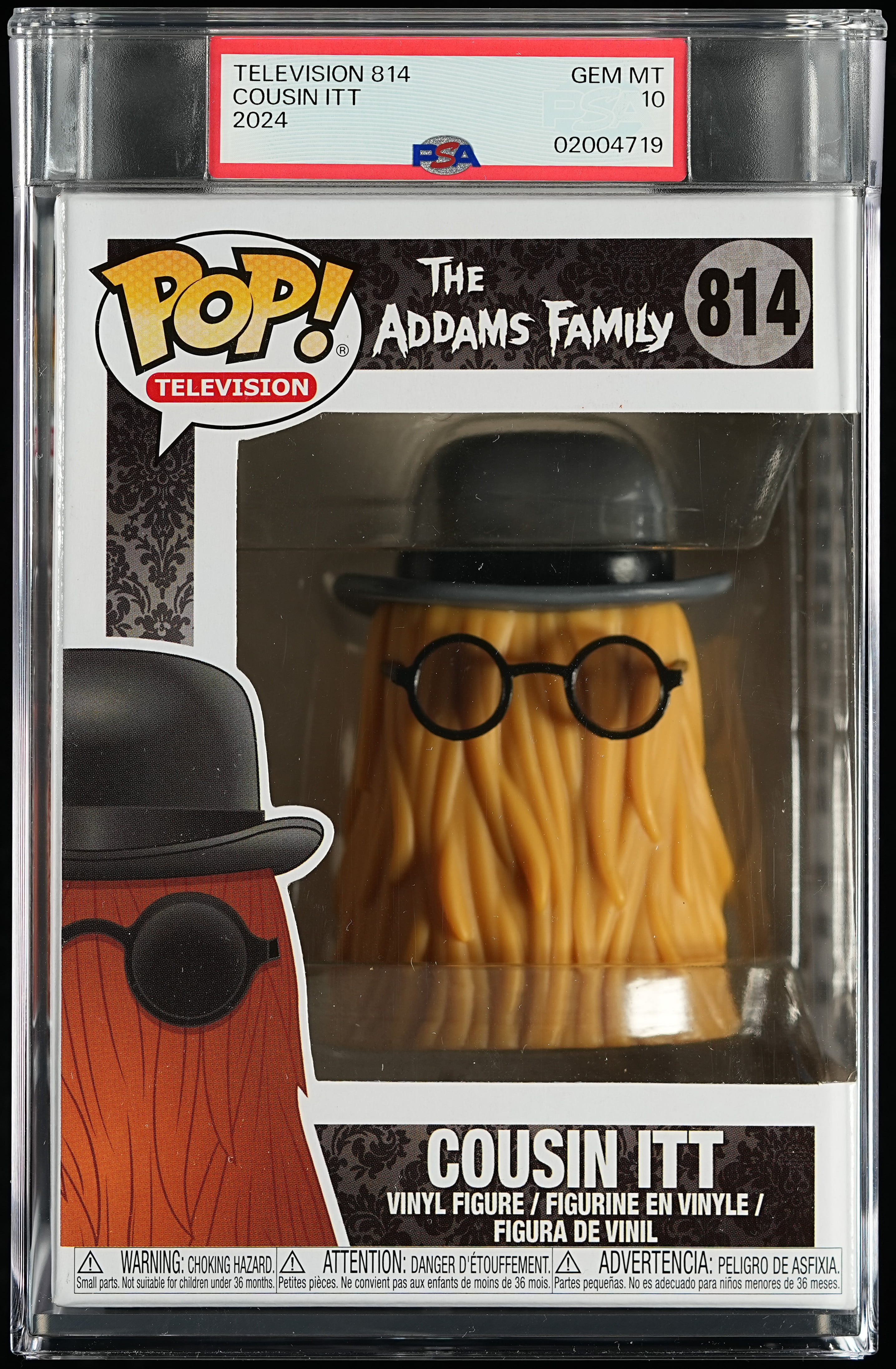 The Addams Family, PSA Graded 10 GEM MINT, Cousin Itt Collectible Vinyl ...