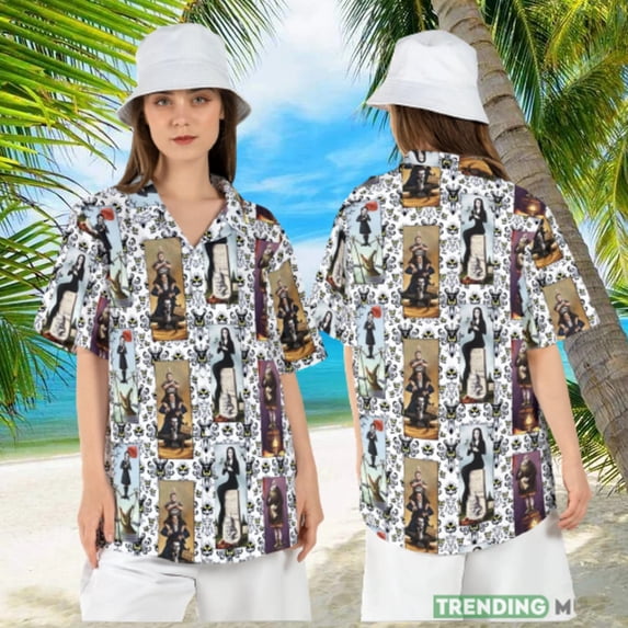 Addams Family Stretching Room Hawaiian Shirt Wednesday Haunted Mansion ...