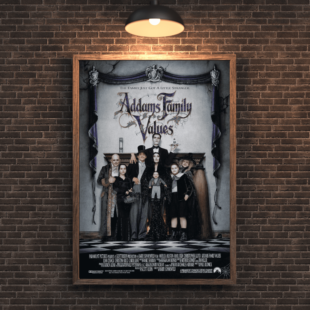 Addams Family Values Movie Poster - Vintage Comedy Horror Collectible ...