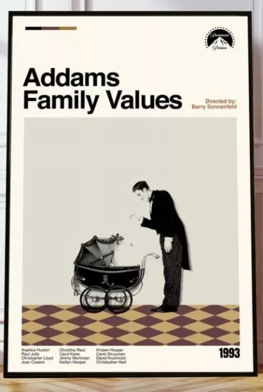 Addams Family Values Poster, Horror Poster, Midcentury Modern Art NO ...