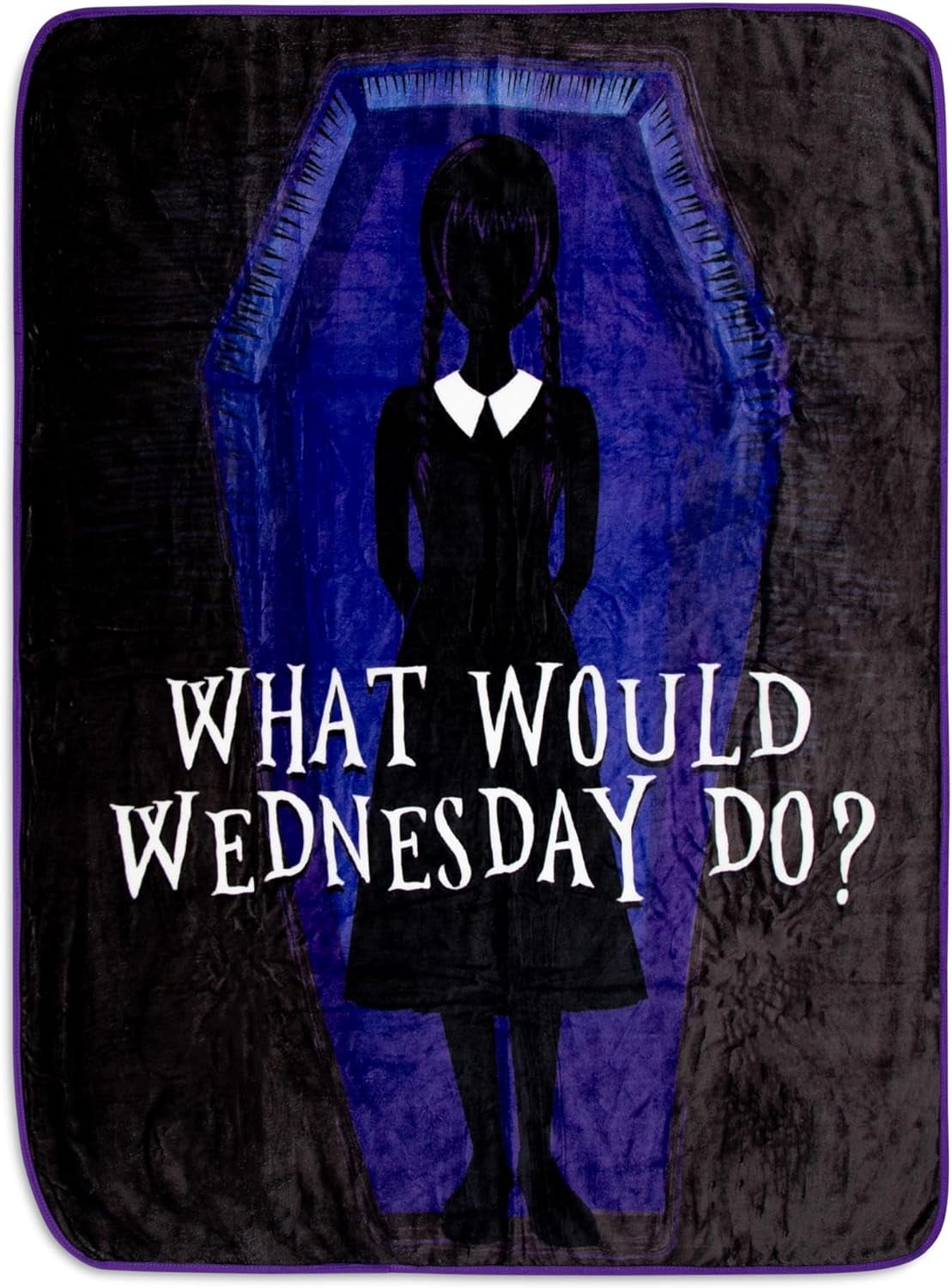 Addams Family Wednesday Wha Would Wednesday Do? Raschel hrow Blanke ...
