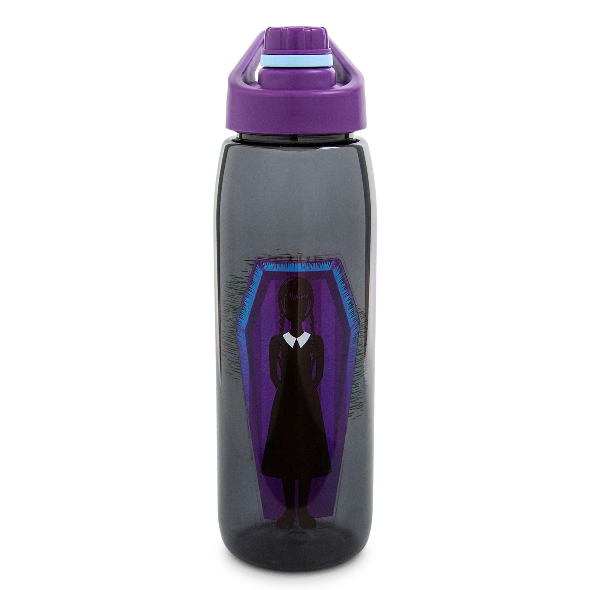 Addams Family "What Would Wednesday Do?" Water Bottle With Screw-Top ...