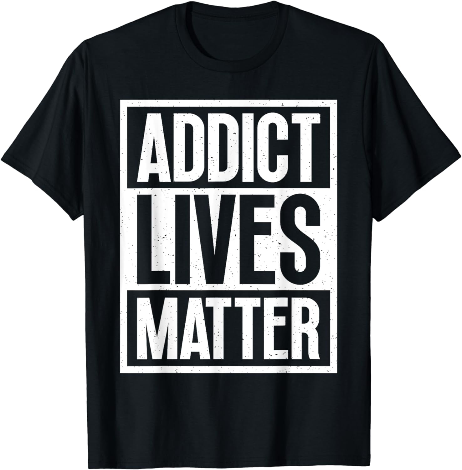 Addict Lives Matter Alcohol Addiction Awareness Stop Cotton T-Shirt ...