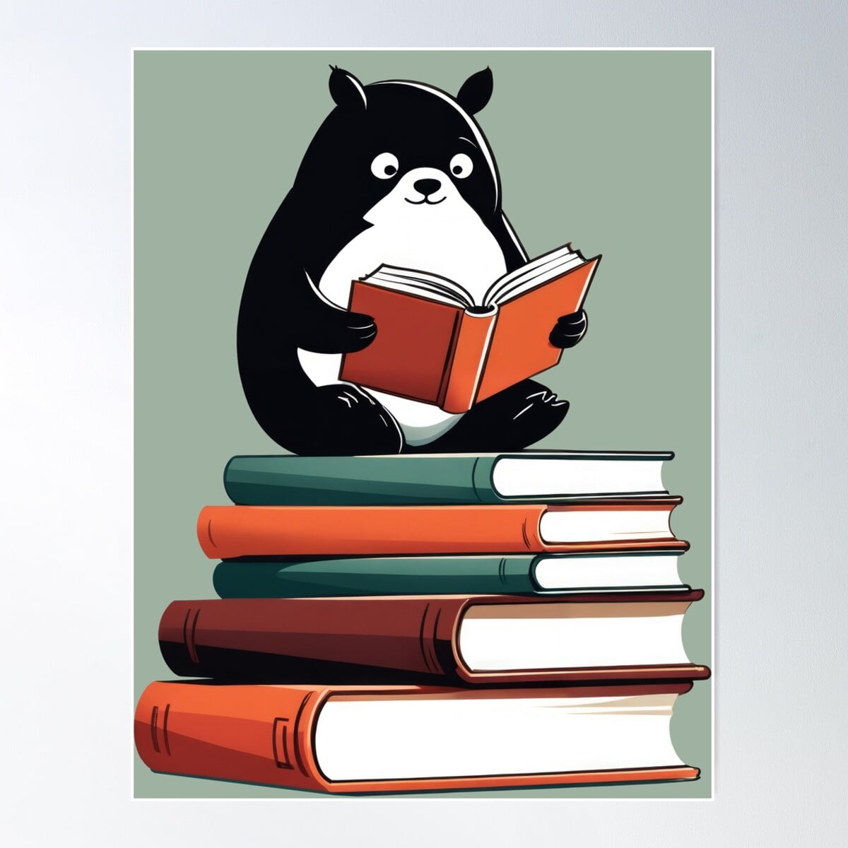 Addicted Reader - Tea And Reading Poster Wall Art Modern Wall Decor For ...