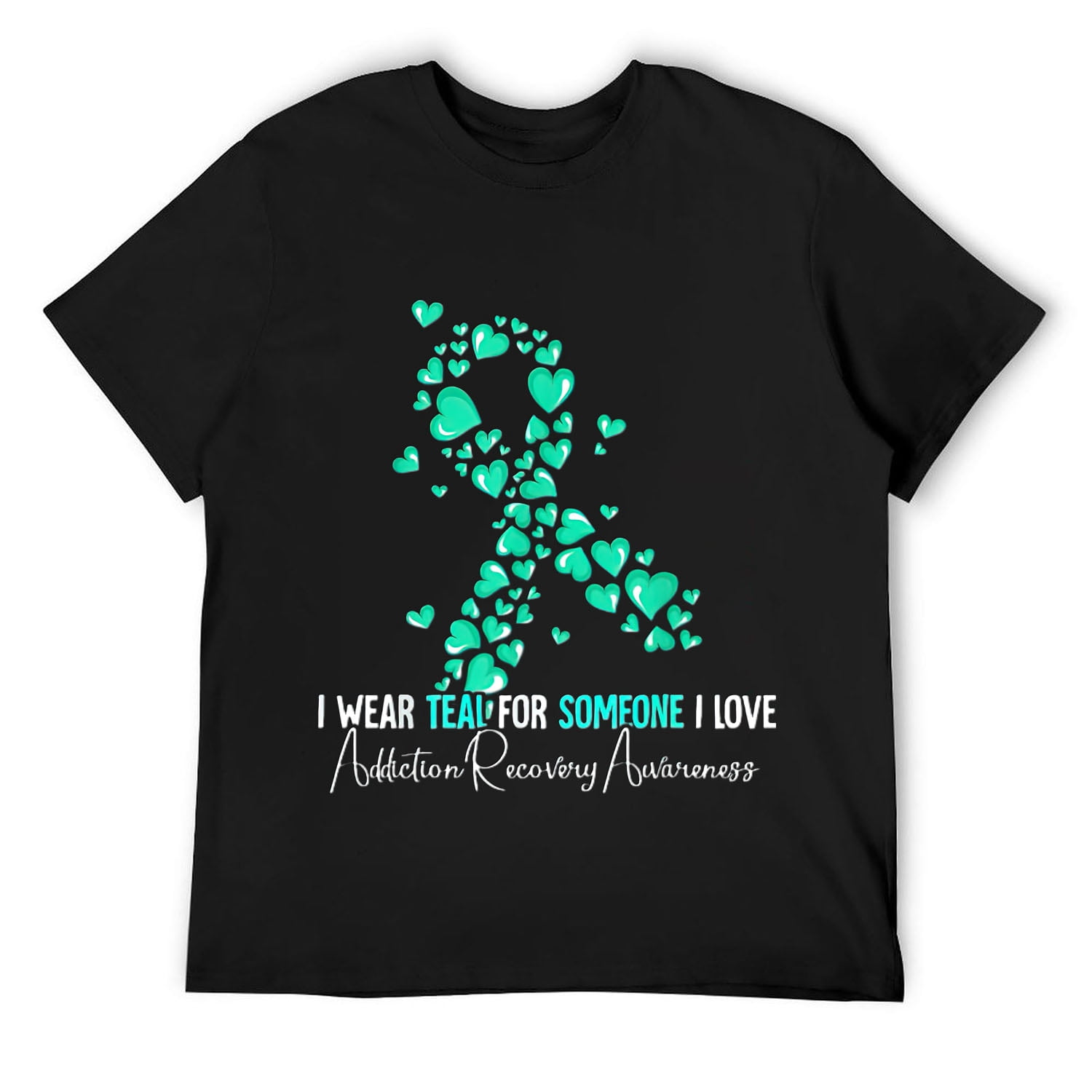 Addiction Recovery Awareness Mens T-Shirt Black XL - Walmart.com