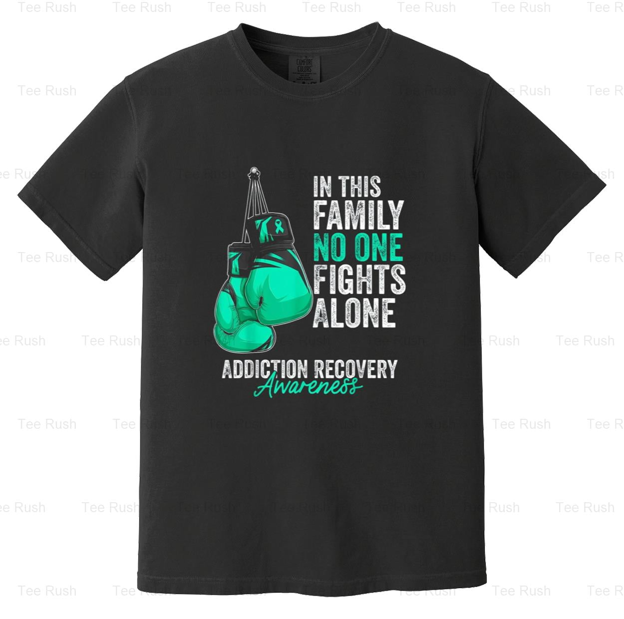 Addiction Recovery Awareness Month Gloves Teal Ribbon Support Sobriety ...