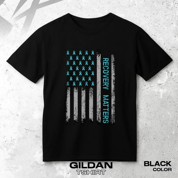 Addiction Recovery Warrior Sobriety Support AA NA Awareness Unisex T ...