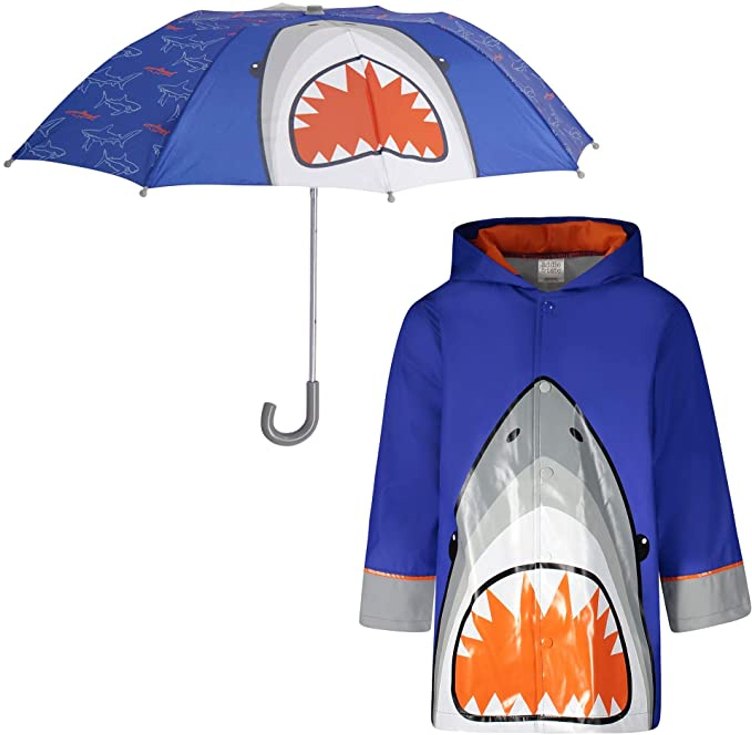 Addie & Tate Comfort Fit Hooded Rain Coats 2 Pack (Unisex 3-5 ...
