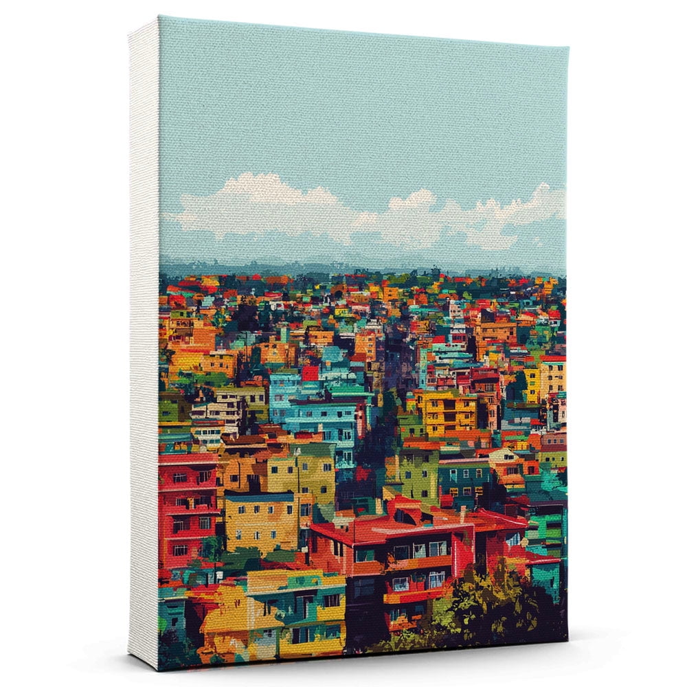 Addis Ababa Travel Canvass, Ethiopia Canvass Wall Art, Addis Ababa ...