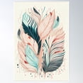 Addison - Boho Retro Modern Abstract Pattern Poster Wall Art Bedroom ...