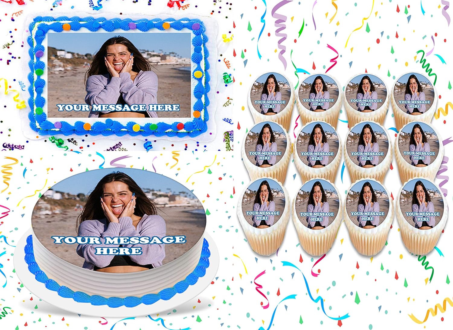 Addison Cake Topper Edible Image Cupcakes Frosting Sugar Sheet (11" X ...