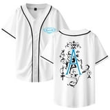 Addison Rae A Logo Merch Baseball Jersey Shirt V-Neck Women Men Short ...