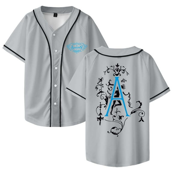 Addison Rae A Logo Merch Baseball Jersey Shirt V-Neck Women Men Short ...