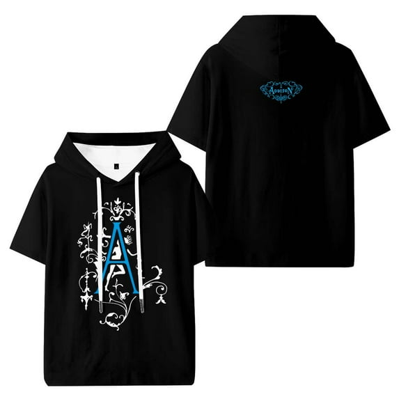 Addison Rae A Logo Merch Hooded T-Shirts Casual Women Men Short Sleeve ...