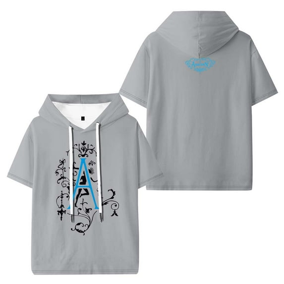 Addison Rae A Logo Merch Hooded T-Shirts Casual Women Men Short Sleeve ...