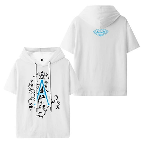 Addison Rae A Logo Merch Hooded T-Shirts Casual Women Men Short Sleeve ...